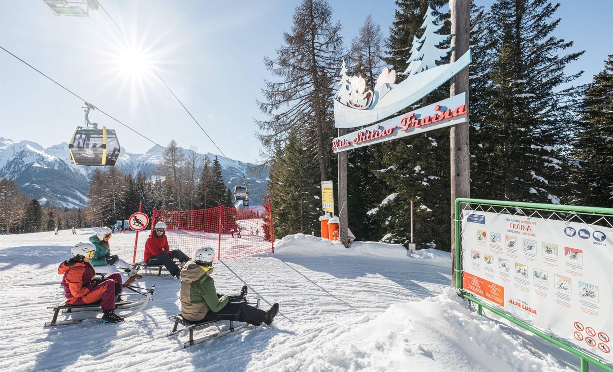 Sledge slope Fraina - Fiemme